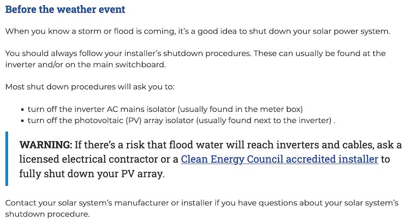 Rooftop solar systems and floods: How to stay safe and minimise risk ...